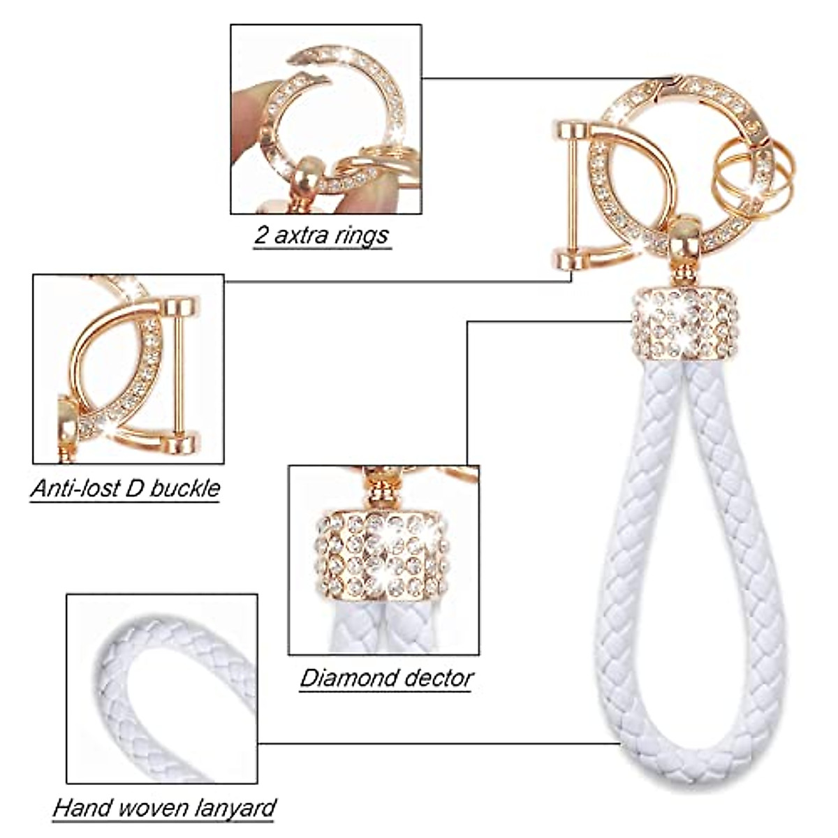 for Audi Key Fob Cover with Keychain Lanyard,Compatible with Audi A4 Q7 Q5 TT A3 A6 SQ5 R8 S5 3-Buttons Smart Remote Key Protector