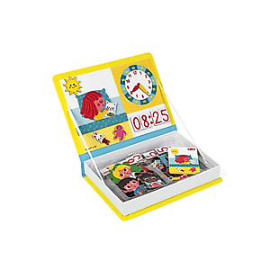 Janod MagnetiBook 94 pc Magnetic Telling Time Game - Ages 3+ - J02724