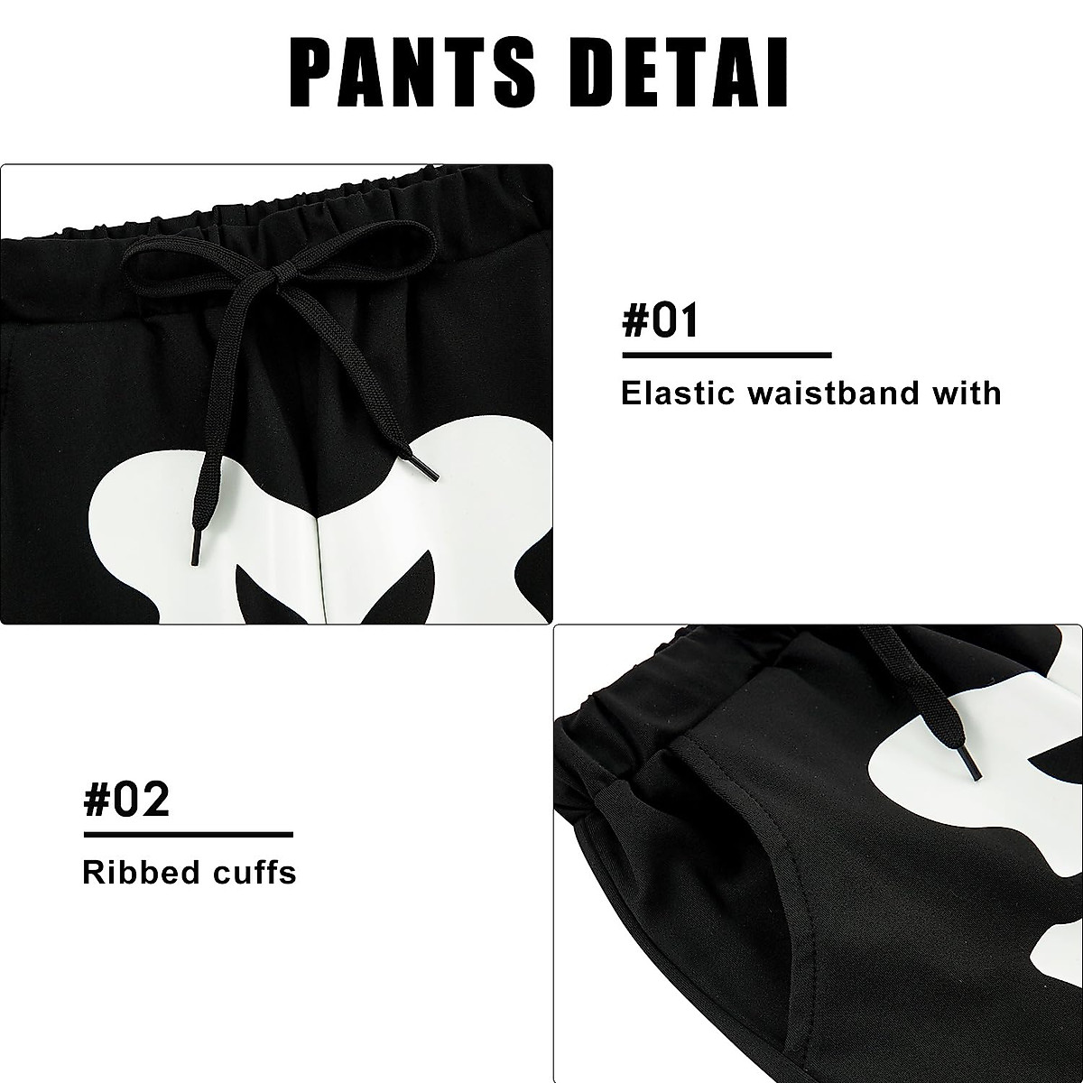 uideazone Halloween Glow in The Dark Pullover Pants Sets for Kids Boys 3d Graphic White Skeleton Bones Hoodie Outfit Two Piece Halloween Clothes Size 7-8