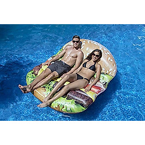 Swimline Deluxe Cheeseburger Island Float