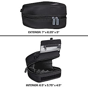 USA GEAR Hard Shell DSLR Camera Case (Black) with Molded EVA Protection, Quick Access Opening, Padded Interior and Rubber Coated Handle-Compatible with Nikon, Canon, Pentax, Olympus and More