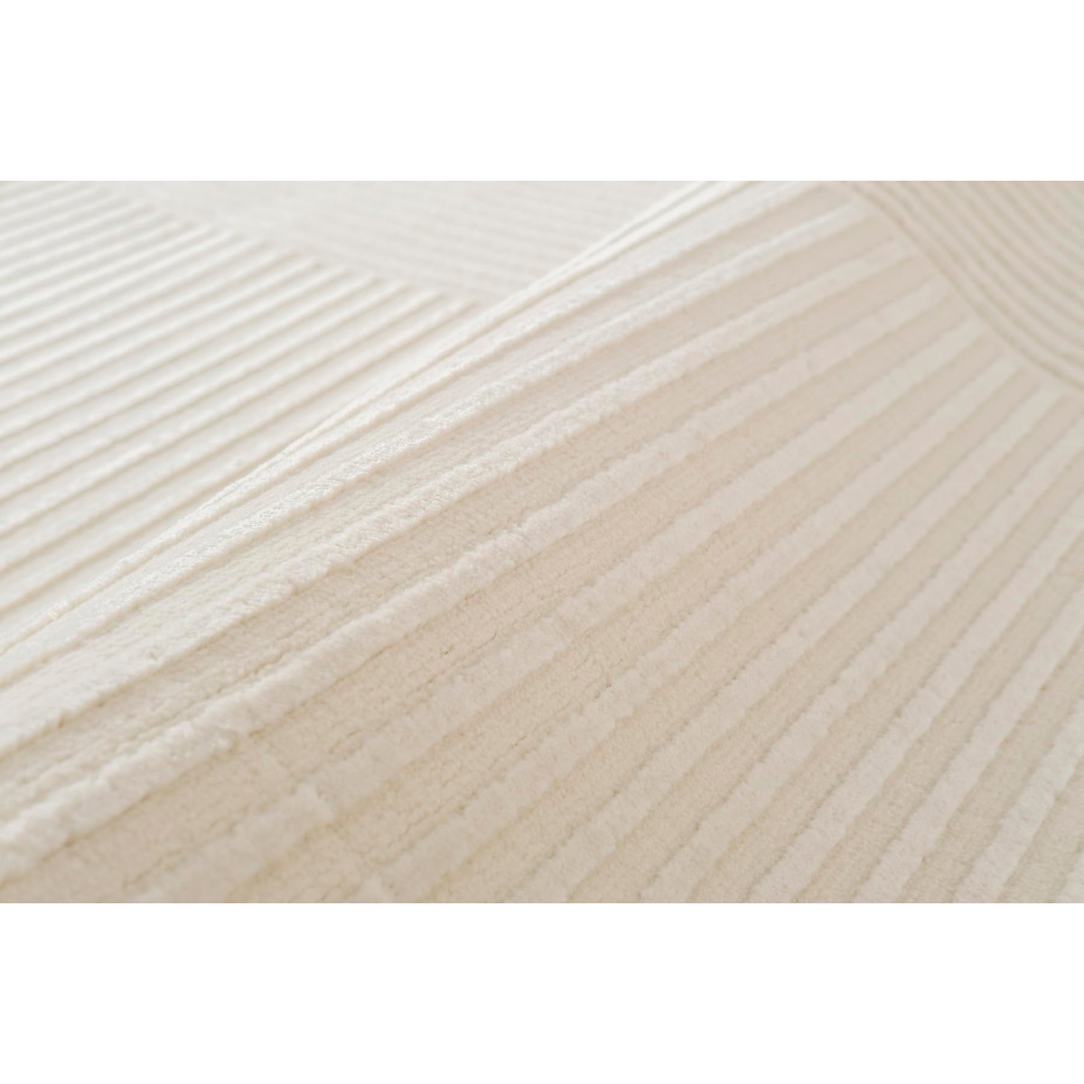 Revival Rugs Record 8'x10’ Washable Area Rug for Living Room Bedroom - 100% Recycled Oeko-TEX Certified, Medium Pile, Beige, Cream