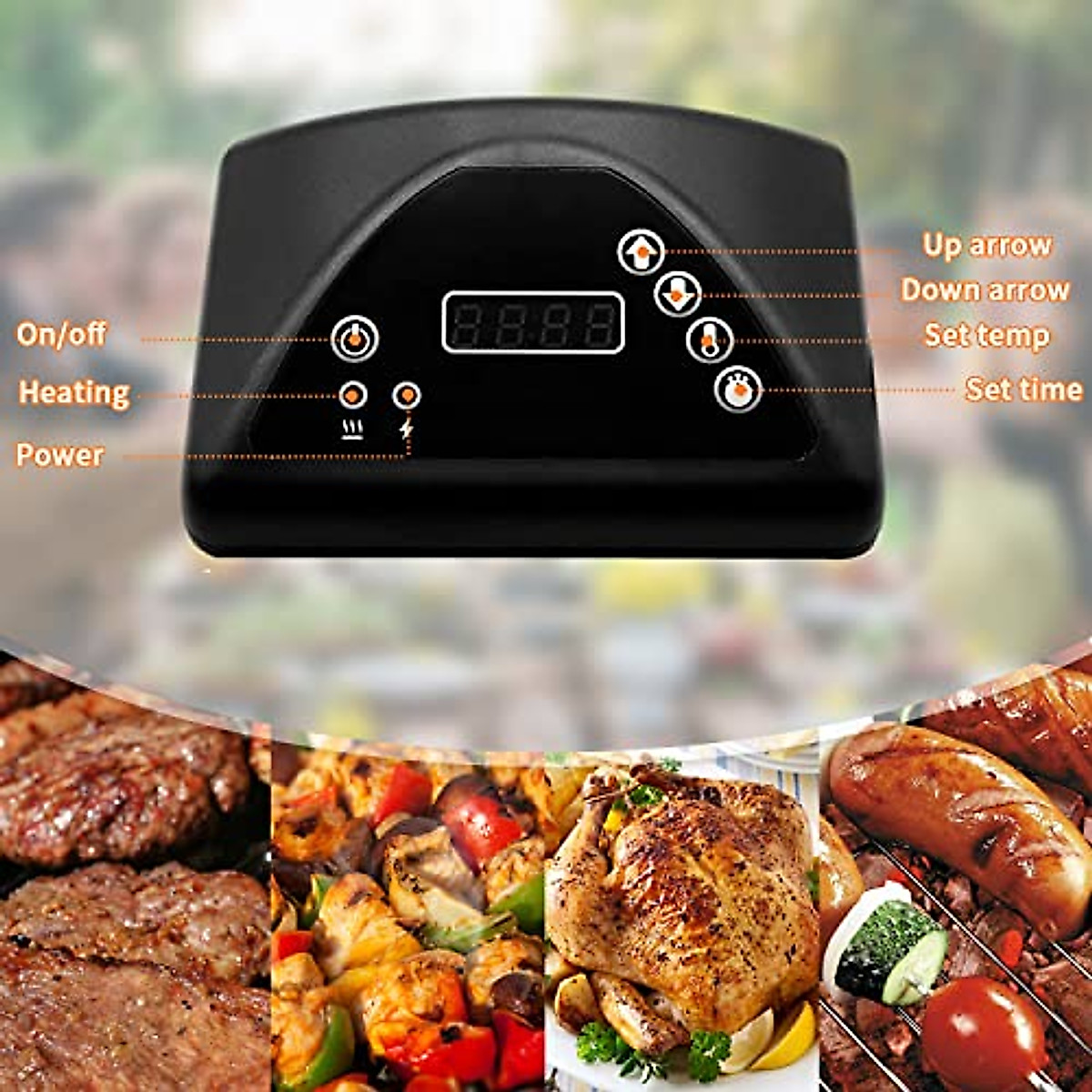 Digital Control Panel, Electric Smoker Masterbuilt Replacement Parts Compatible with Masterbuilt MB20071317/ 20071117/20071217 Electric Smoker Grill Models Replace 9907160014