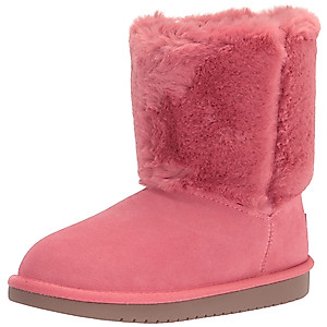 Koolaburra by UGG Girls Aubrei Short Fashion Boot, Tea Rose, 2 Little Kid US