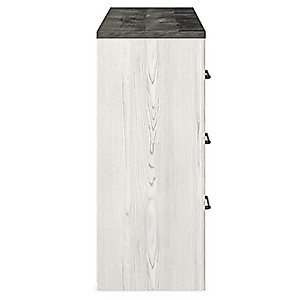 Signature Design by Ashley Gerridan Coastal 6 Drawer Dresser, Two Tone White