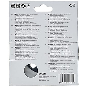 Bosch Professional 2608601119 Sanding pad Hard, 125 mm, Blue, White