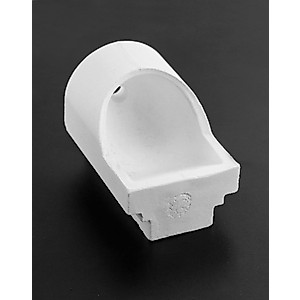 QWORK Centrifugal Casting Crucible, 2 Pack Zirconia Casting Cup Machine Crucible Hooded for Dental Lab, Over 200 Times of Use