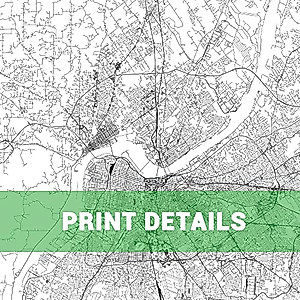 Dear Mapper Louisville United States View Abstract Road Modern Map Art Minimalist Painting Black and White Canvas Line Art Print Poster Art Line Paintings (Set of 3 Unframed) (16x24inch)