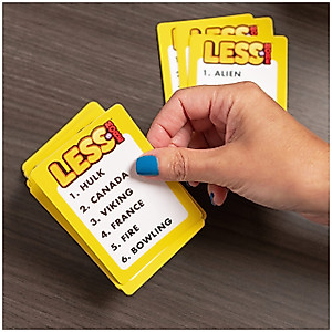Less is More, Party Board Game Fun Word Letter Card Game Funny Gift Toy Living Room Family Game Night, for Adults, Teens, and Kids Ages 8 and up