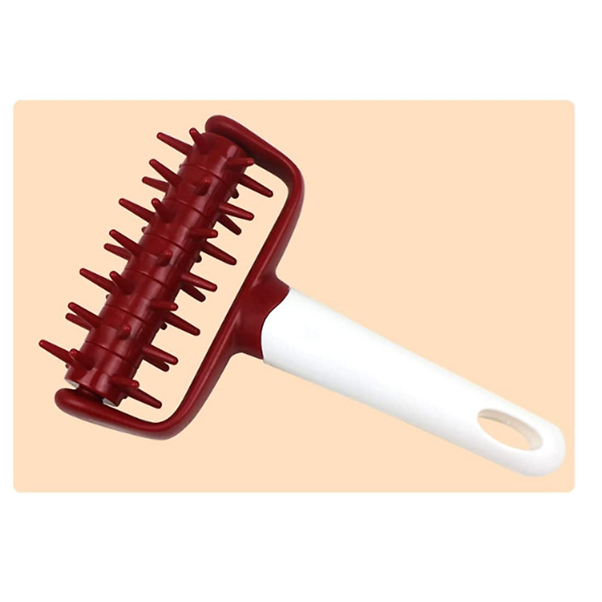 Pizza Dough Docker Docker Dough Bubble killer Time-Saver Pizza Dough Roller Docker Dough Blistering Killer (Red)