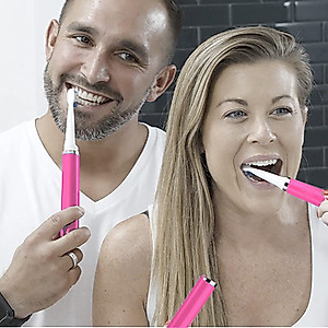 Pop Sonic The Ultimate Pro Toothbrush (Pink) | Rechargeable Toothbrush w/Up to 40,000 Brush Strokes/Minute -Long-Lasting Dupont Nylon Bristles -Teens & Adult Toothbrush w/Quadrant Pacer & Timer