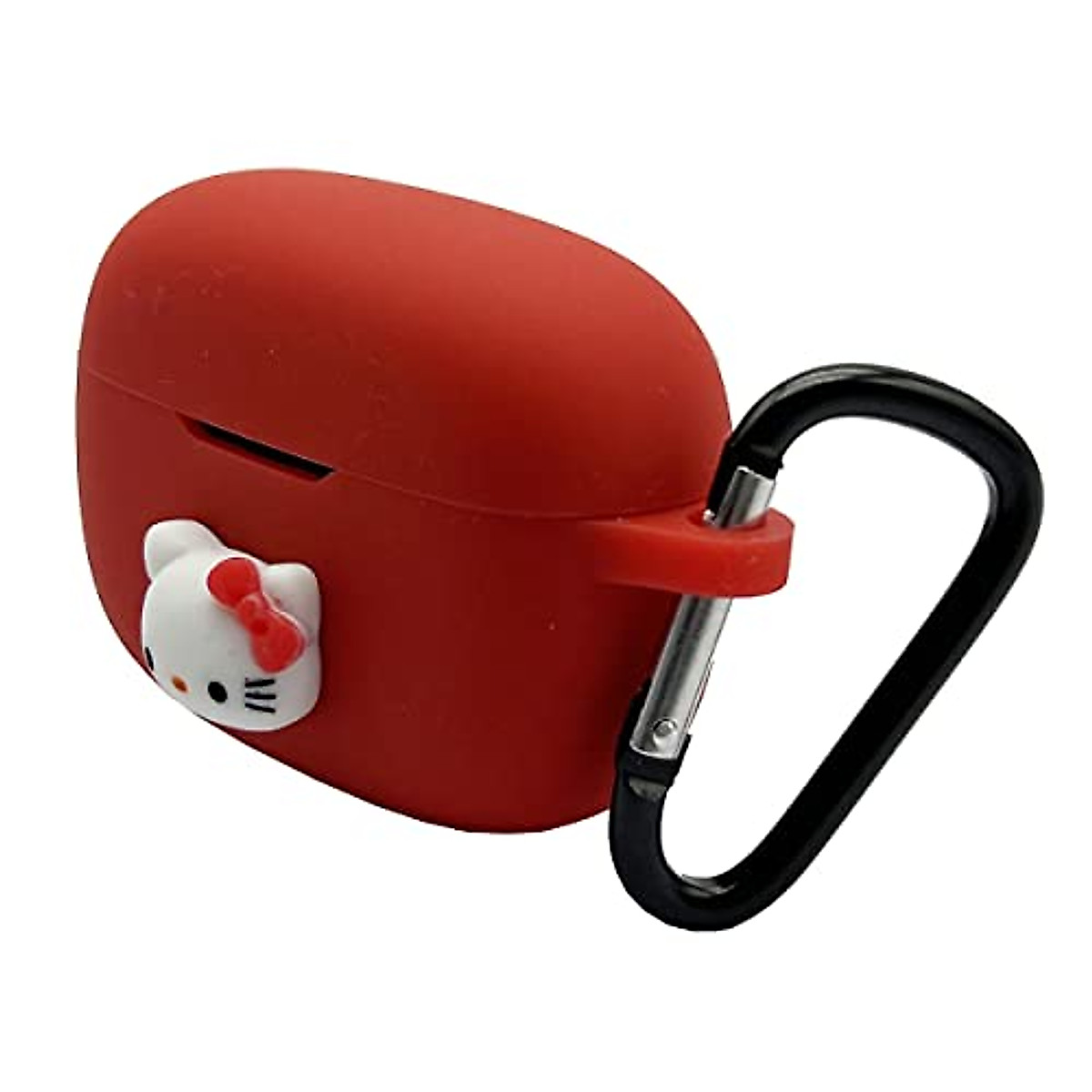 Cute Case for JBL Vibe 200TWS, Wave 200TWS True Wireless Earbuds, Seadream Cartoon Kawaii 3D Cat Earphones Skin Cover, Protective Carrying Case with Keychain Hook (Cat)