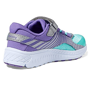 Saucony® Kids Velocer A/C Summer Shoes for Kids – Molded EVA Construction – Rubber Outsole (Little Kid/Big Kid) Mint/Purple 2 Little Kid M