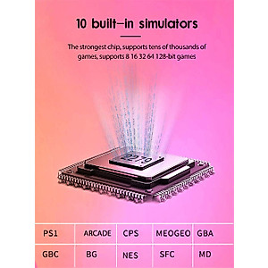 Soso Handheld Game Console 8GB Built in 10000+ Video Games, 4.3 inch HD Portable Game Console, Nostalgic Classic Dual-Shake Game Console, Birthday Xmas Gifts, Multi-Language