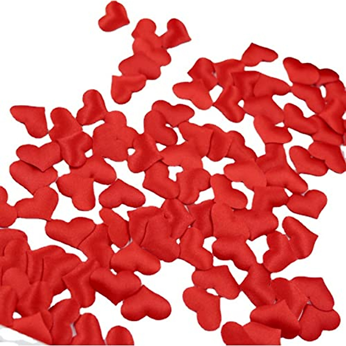 Dzrige 100 Pcs Heart Shaped Petals Love Heart Shaped Sponge Petals Romantic Red Heart Confetti For Party Decoration Handmade DIY Petals Birthday Table Wedding Valentine Day Supplies