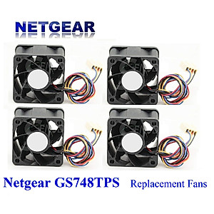 Cisco 1x Extra-Cooling Plug-and-Play Replacement Fan for Netgear GS748TPS, Compatible with Server, Desktop
