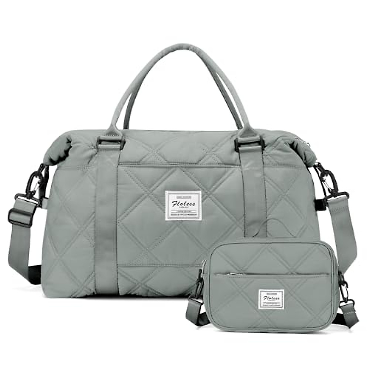 Weekender Bags for Women Travel, Overnight Travel Duffel Bag with Wet Pocket and Separate Toiletry Bag, Airplane Personal Item Travel Bag, Travel Tote Bag Carry On Bags,Gym Bag