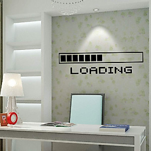 PICTURE IT ON CANVAS Loading a Video Game Wall Poster Decal Cool Gamer Stuff Computer Wall Stickers Murals Home Decor Accents