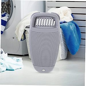 Alipis Home Washboard Scoops Mini Hand Wash Hand Washing Clothes Tool Shirt Delicates Bag for Washing Machine Small Washing Machine Thickening Grey Ironing Board Travel Old Fashioned