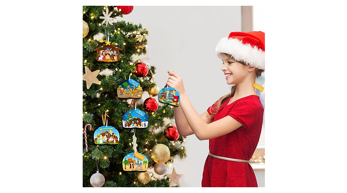 Funrous 36 Pack Nativity Scene Craft Kits for Christmas