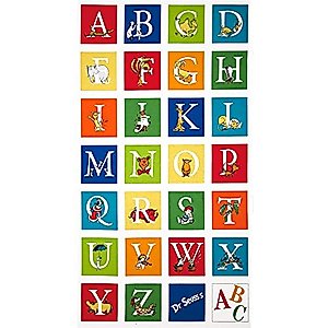 Dr. Seuss ABC 24" Panel Adventure, Fabric by the Yard
