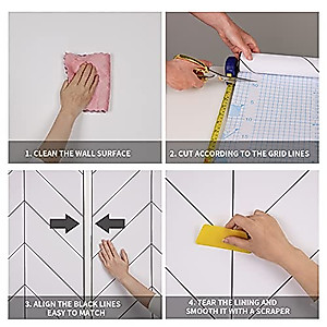 LXCREAT Peel and Stick Wallpaper Stripe Removable Wallpaper 17.71 in X 118 in Black/White Self Adhesive Wallpaper Modern Durable for Home Decoration Old Furniture Renovation Paper