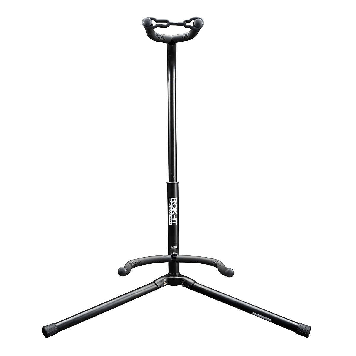 Rok-It Standard Stand for Acoustic, Electric, or Bass Guitars; (RI-GTRSTD-1), matte black