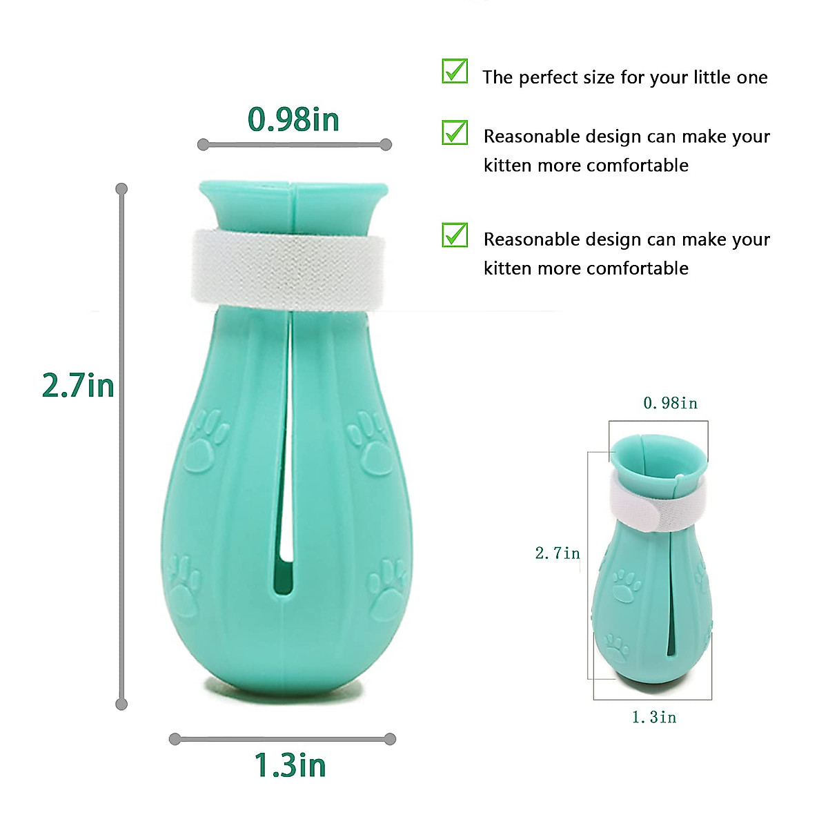 YYanniwani 8 Piece Cat Grooming Supplies ，Adjustable Multifunctional Anti-Bite Shower net Bag，Cat Claw Covers，Cat Bath Brush and Cat Nail Clipper(Grey-B)