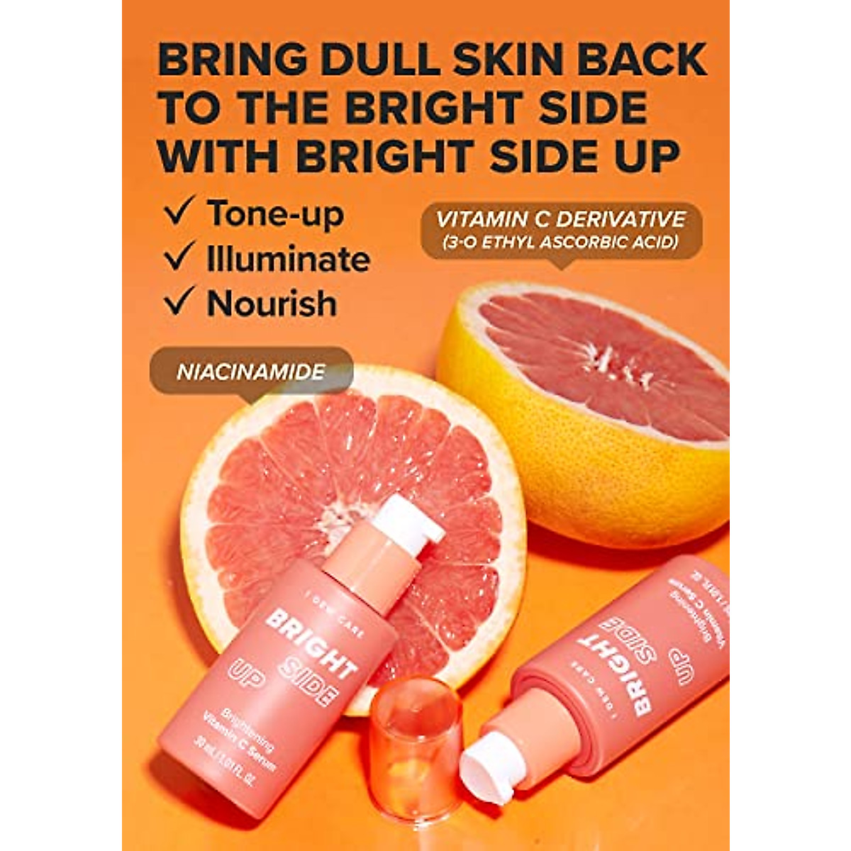 I Dew Care Skincare Set - Vitamin To Glow Pack | With Niacinamide, Grapefruit Extract, Vitamin C, Vitamin E, Vitamin B5, Serum, Cream, Lip Mask, Illuminating Vitamin C Trio, Gift, Spa day, Gift set, Travel Size, Korean Skincare, TSA Friendly Sizes