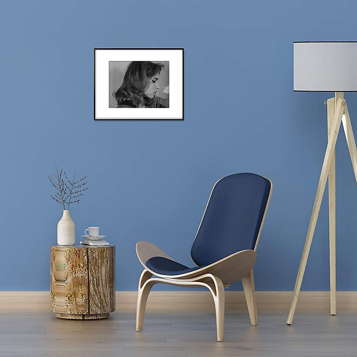 Golden State Art - 16x20 Aluminum Picture Frame - with Mat for 11x14 Photo or Without Mat for 16 x 20 Poster - Real Glass Cover - Simple and Elegant Decor for Wall Mounting - 1 Pack - Black