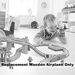 Replacement Part for Thomas and Friends Wooden Train Set - FXT66 ~ Wood Big World Adventures ~ Replacement Wooden Airplane, White, Red, Blue