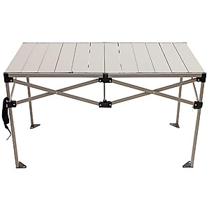 Rio Gear 48" x 25" Outdoor Camping Aluminum Roll Top Table