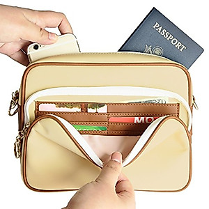 Arden Cove Full Anti-Theft Waterproof Cross-Body Bag (20" Drop Length, Black)