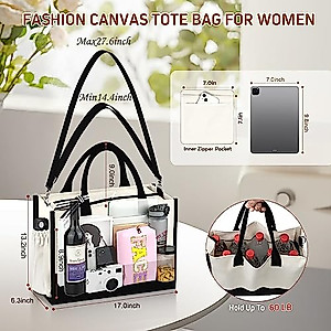 QLOVEA Thank You Gifts for Women, Birthday Gifts for Women, Personalized Monogrammed Canvas Travel Beach Tote Bag with Strap, Reusable Grocery Bags-Gifts for Wedding Bridemaids Friend Teacher Letter K