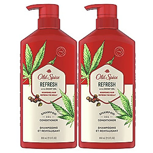 Old Spice Refresh 2in1 Shampoo and Conditioner for Men, With Hemp Oil, 44 Fl Oz