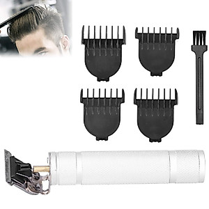 Hair Trimmer, Ergonomically Body Design Powered By 18650 Lithium Battery Barber Shop Hair Clipper Hair Clipper, for Barber Shop(Silver)