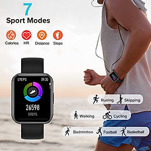 Sedsey 1.69" HD Display Smart Watch for Men Women Activity Fitness Tracker Cheap Gift Smartwatch with Call Heart Rate Blood Oxygen Sleep Monitor Step Calorie Counter Waterproof IP67