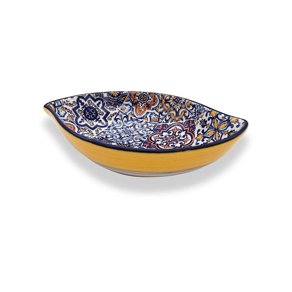 Portuguese Pottery Alcobaça Ceramic Side Dish Serving Bowl - Set of 2