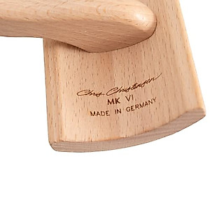 Chris Christensen Mark VI Curved Slicker Dog Brush, Groom Like a Professinal, Stainless Steel Pins, Lightweight Beech Wood Body, Ground and Polished Tips, Medium