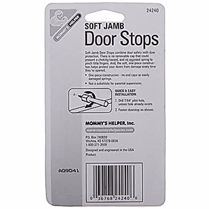Mommys Helper Pack of 3 Soft Jamb Door Stops Blister, White
