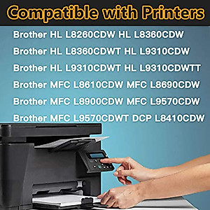 Etechwork Compatible Toner Cartridge Replacement for Brother TN433Y TN433 TN-433 Toners use with Brother HL-L8260CDW HL-L8360CDW MFC-L8610CDW MFC-L8900CDW Printer (Yellow)