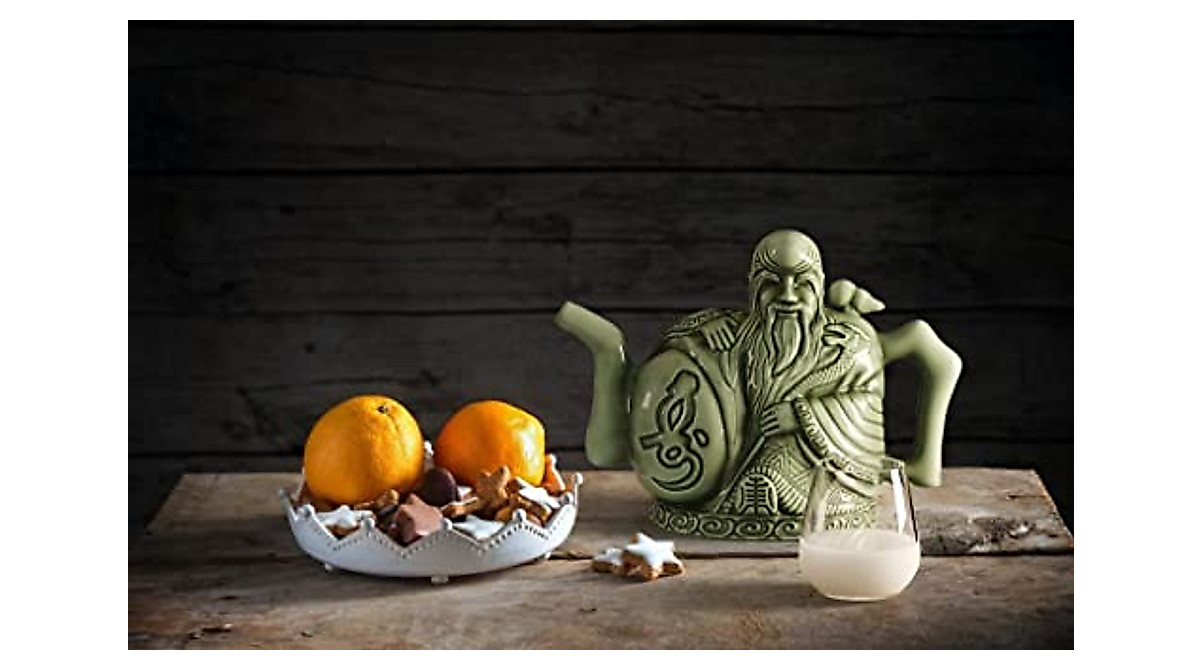 Assassins Teapot Handmade Chinese Ceramic Trick Teapot | Crown Display