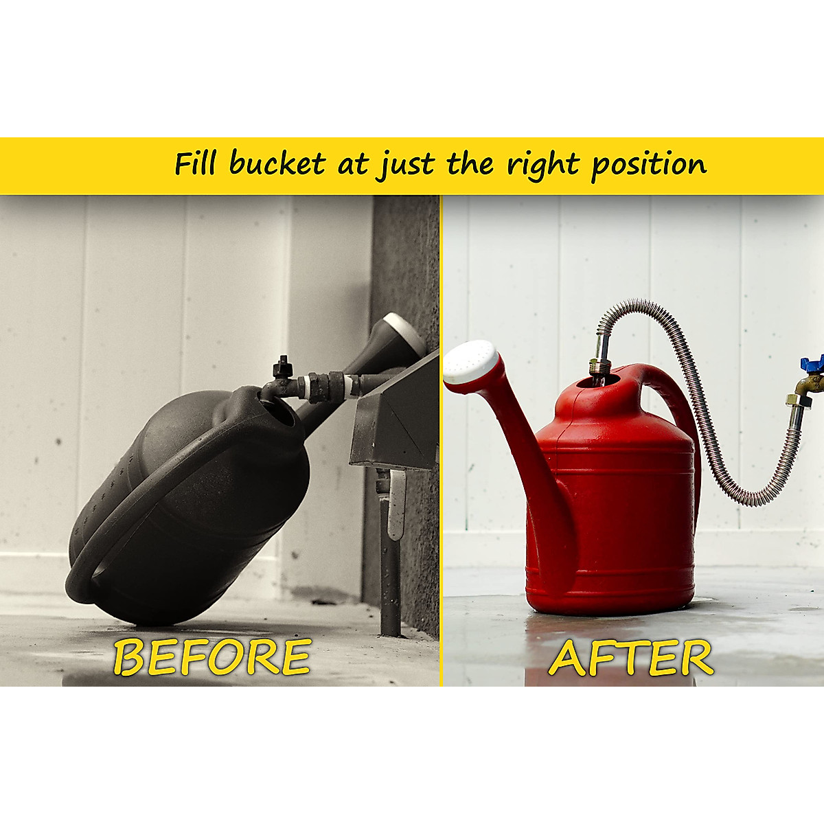 BBros Products Adjustable Flex and Hold Stainless Steel Garden Hose (2 ft), 24 Inch