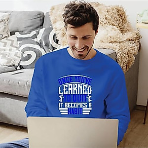 Volleyball Habitual Practice Gift for Players Fans Loved Ones Black and Muticolor Unisex Long Sleeve T Shirt