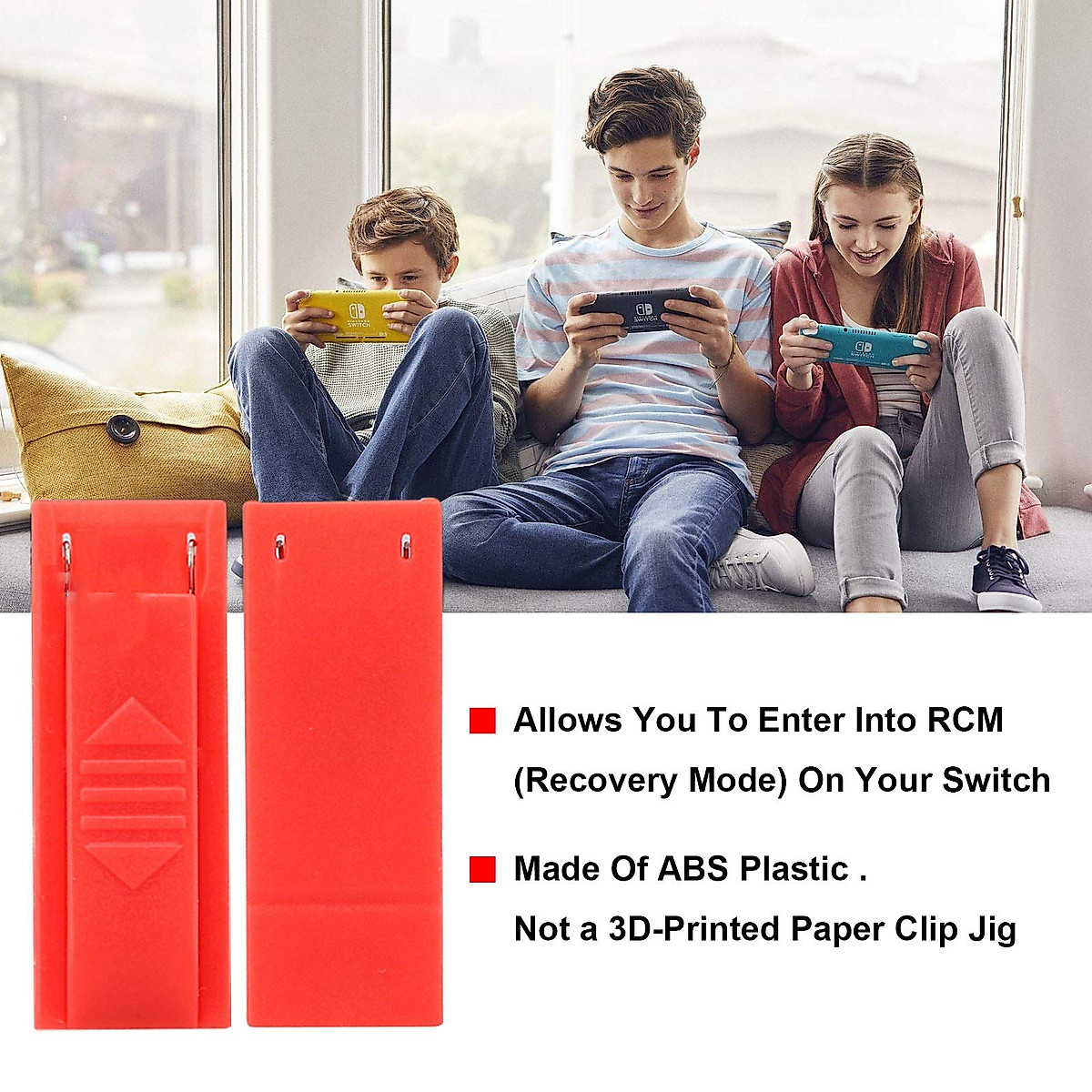 RCM Jig for Nintendo Switch, EMiEN RCM Clip Short Connector RCM Tool for Nintendo Switch NS Recovery Mode