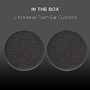 Global Teck Foam Cushion Replacement Kit for Jabra Evolve 20/30/40/65, 2pc Ear Cushions #GTW 6500-02