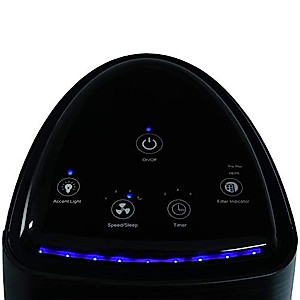 LivePure LP260TH-B Sierra Series True HEPA Digital Tall Tower Air Purifier for Home Captures Allergens, Smoke, Pollen, Mold, Dust Mites, Pet Hair, Energy Star Certified, Mahogany/Black