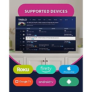 Tablo 4th Gen 2-Tuner Over-The-Air (OTA) DVR - Watch, Pause & Record Live TV, News, Sports & Movies Throughout Your Home Over Wi-Fi - Pairs w/Any TV Antenna - 50+ Hrs Recording - No Subscriptions