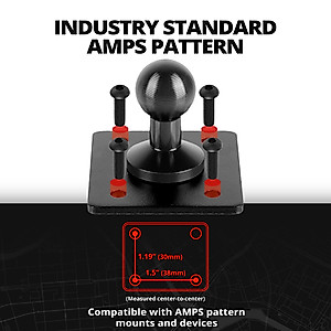 Industrial Metal Drill Base Tablet Mount - By TACKFORM [Enduro Series] - iPad Holder for wall or truck. ELD Mount | Compatible with iPad Mini, IPad Pro 12.9, Galaxy S, Surface Pro & Switch
