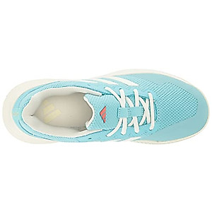 adidas Women's Game Court 2 Sneaker, Light Aqua/Off White/Bright Red, 8.5